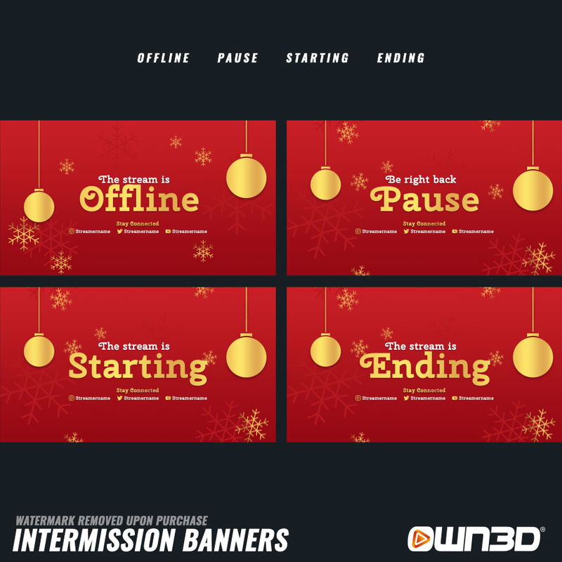 ChristmasLights Intermission Banner - #1 Shop for Streamers | OWN3D