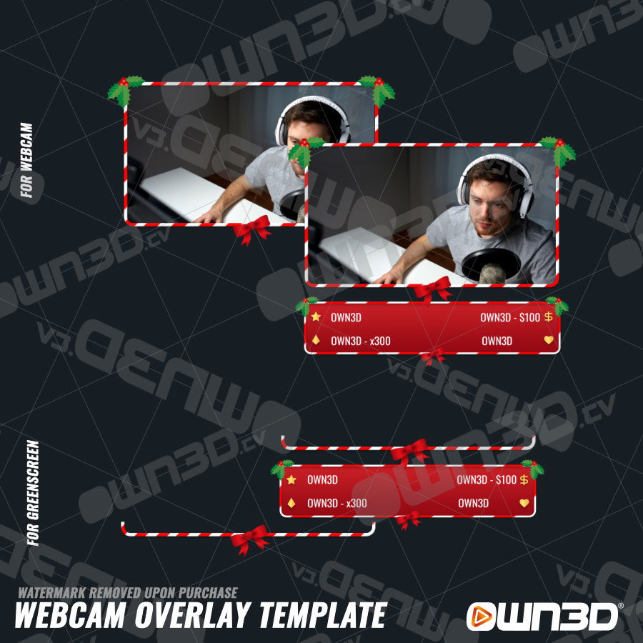 Xmas Webcam Overlays - OWN3D