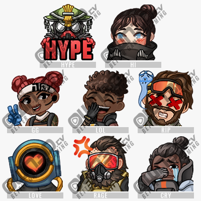 Animated Apex Legends Twitch Sub Emote | Twitch Sub Emotes - 8 Pack - OWN3D