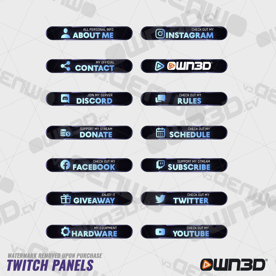 Prime Twitch Panels - OWN3D