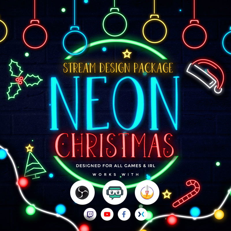 NeonChristmas Package - #1 Shop for Streamers | OWN3D
