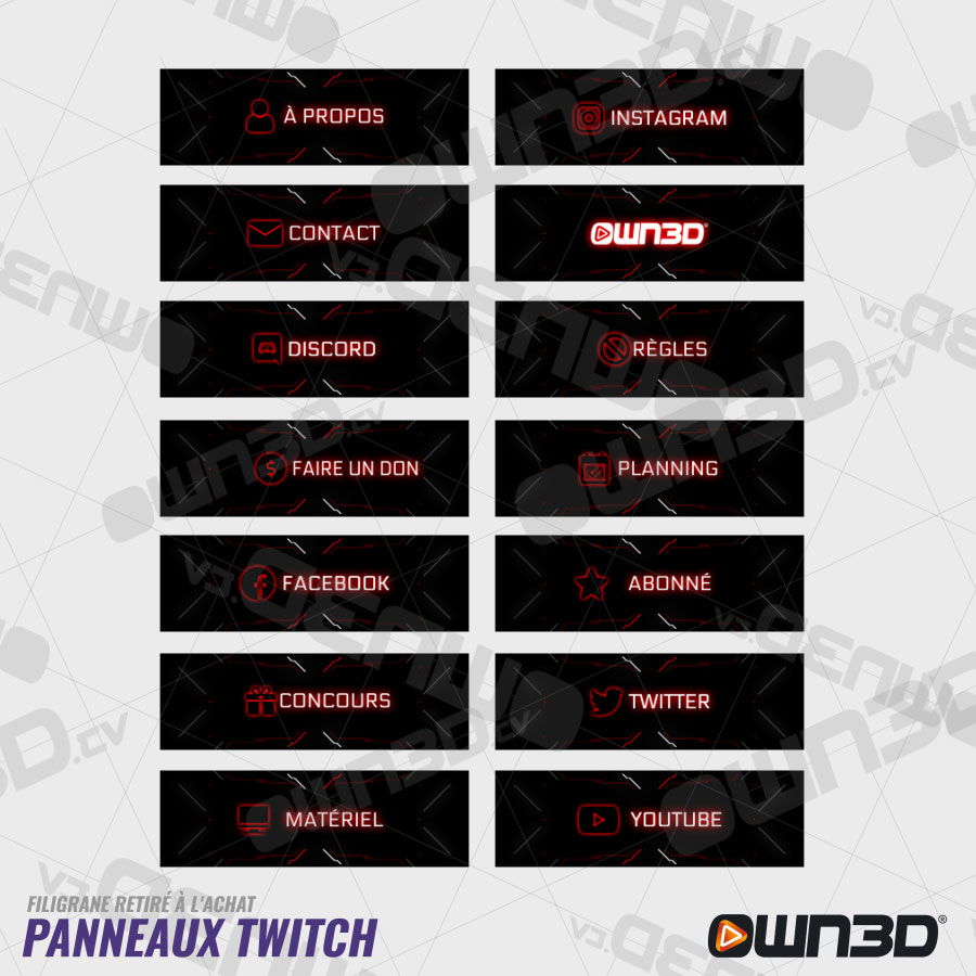 Pack Darktech - Boutique n° 1 pour les Streamers | OWN3D