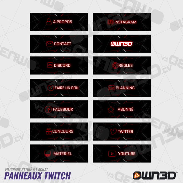 Pack Darktech - Boutique n° 1 pour les Streamers | OWN3D