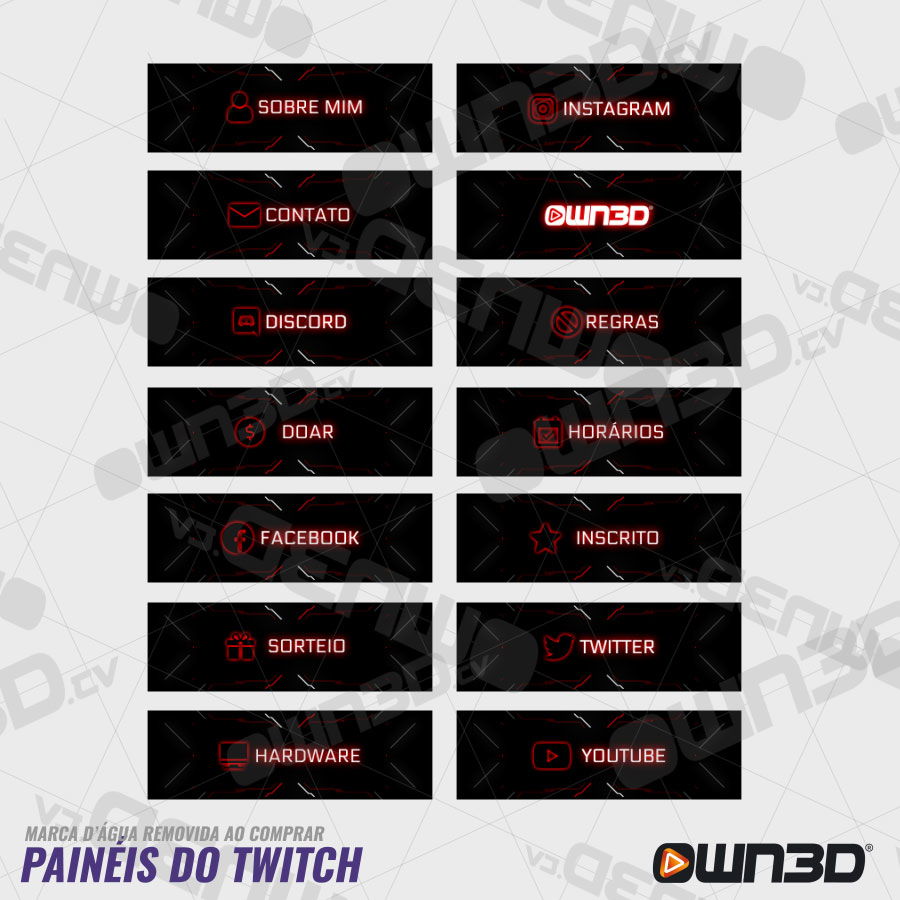 Darktech Painéis da Twitch - OWN3D