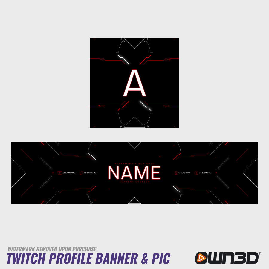 Darktech Bannière de profil Twitch - OWN3D