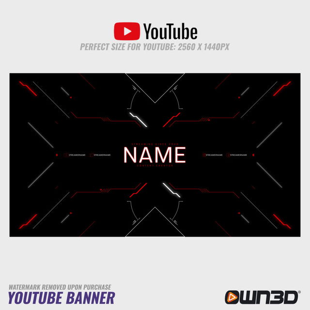 Metatron YouTube Banner - #1 Shop for Streamers | OWN3D