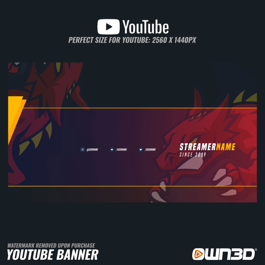 Dragon YouTube Banner - OWN3D