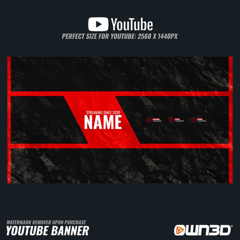 Red Dead YouTube Banner - #1 Streamer Shop | OWN3D