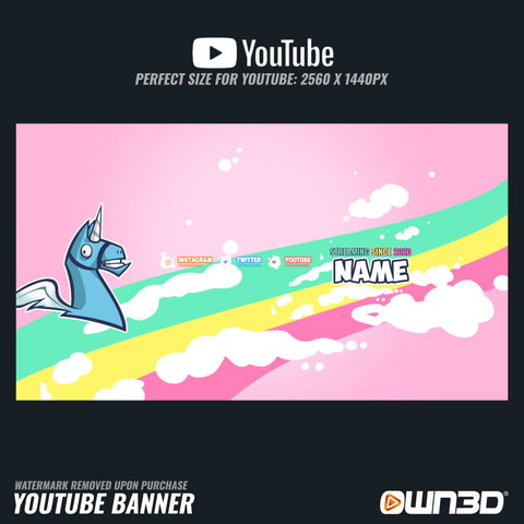 Llama Banners de YouTube - OWN3D