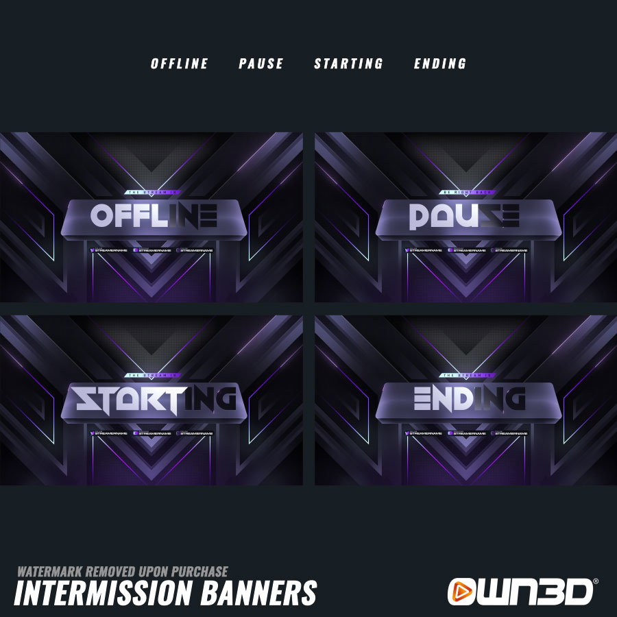 Tube Intermission Banner - #1 Shop for Streamers | OWN3D