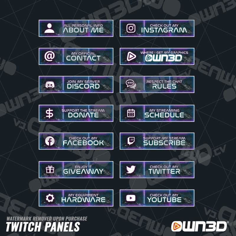 Prime Twitch Panels - #1 Shop for Streamers | OWN3D