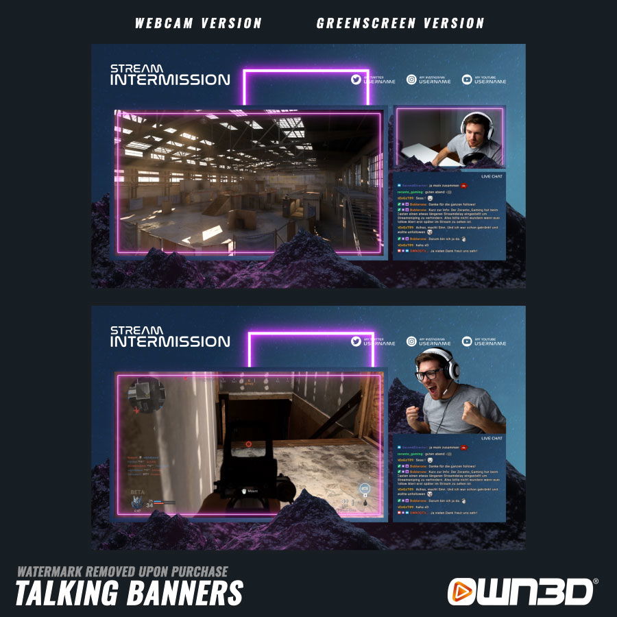 Metatron Talking Banner - #1 Shop for Streamers | OWN3D