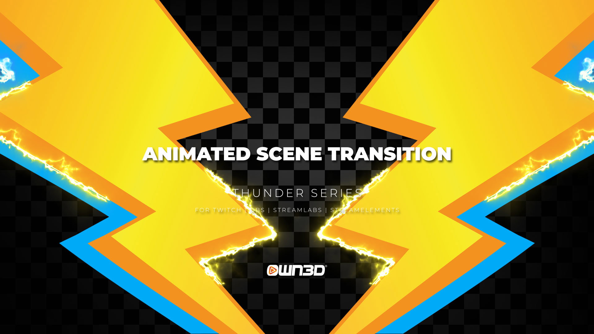 Thunder Twitch Scene Stinger Transitions - OWN3D