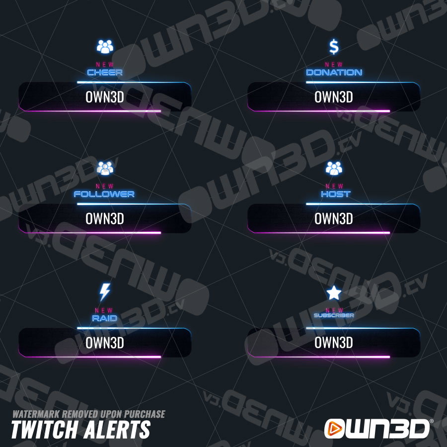 Clean Neon Package - #1 Shop for Streamers | OWN3D