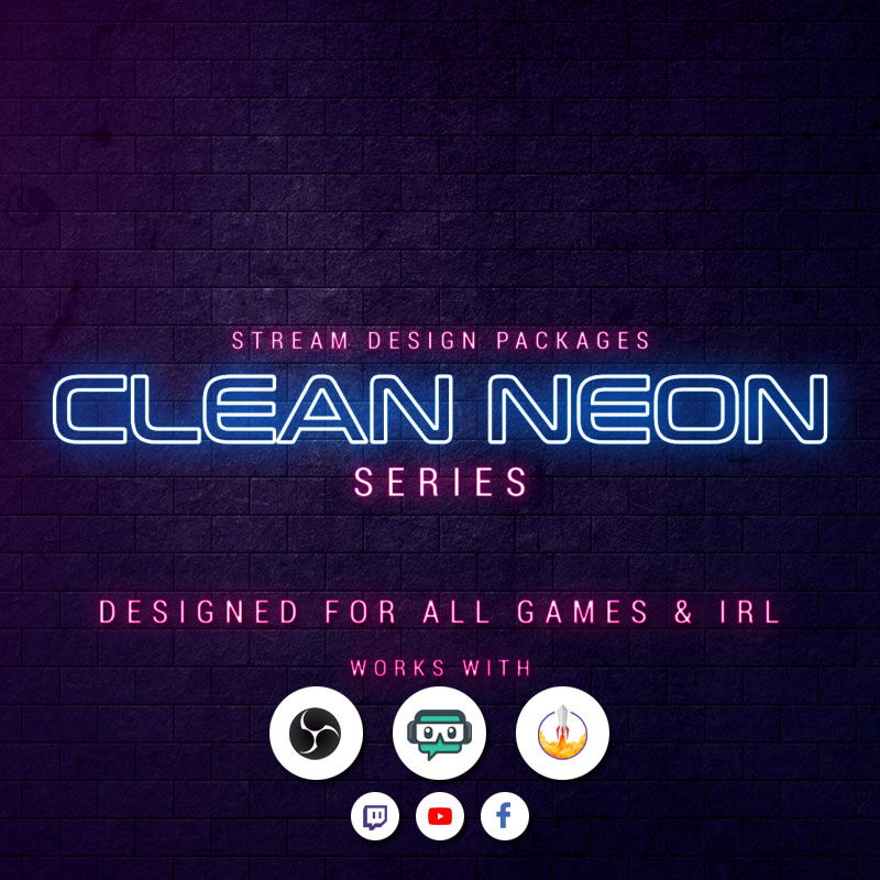 Clean Neon Package - #1 Shop for Streamers | OWN3D