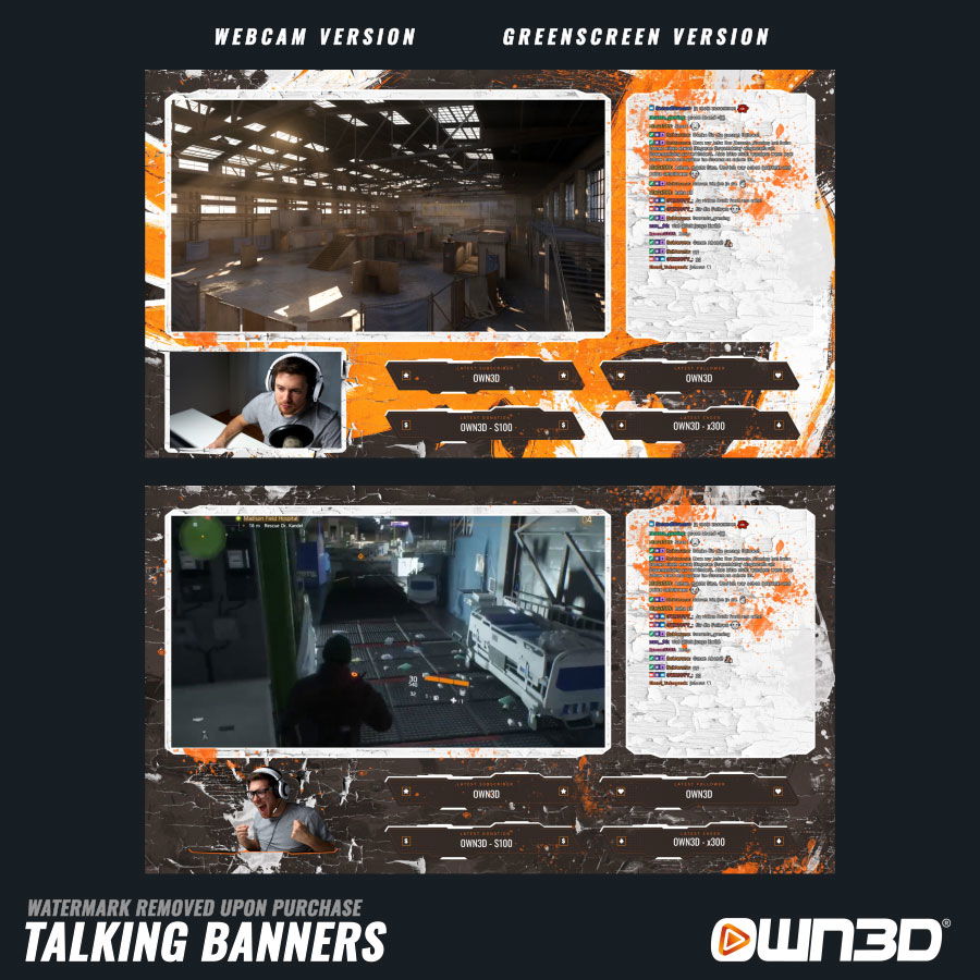Brush Talking Banner - #1 Shop for Streamers | OWN3D