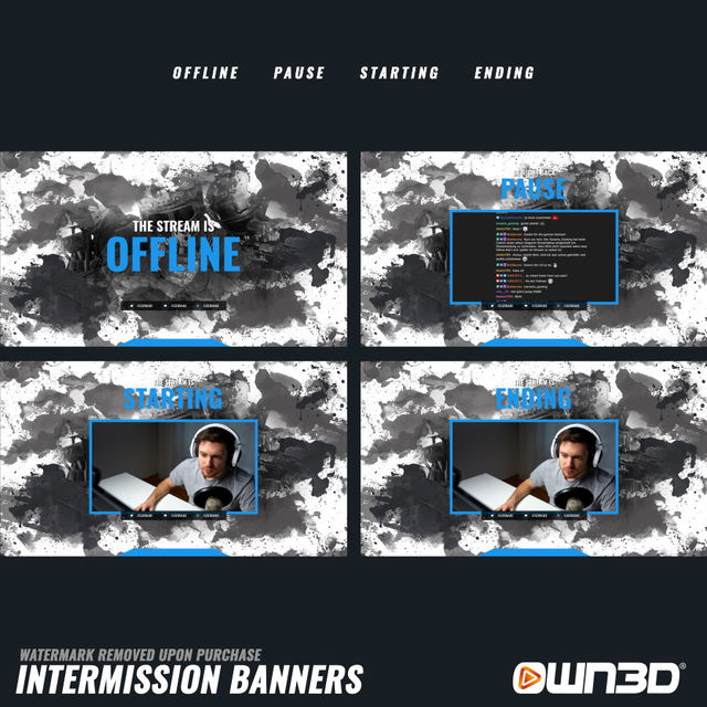 OPS Intermission Banner - #1 Shop for Streamers | OWN3D