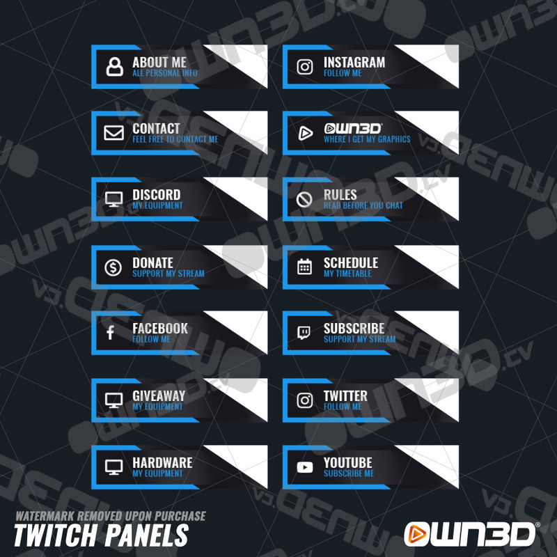 OPS Twitch Panels - #1 Shop for Streamers | OWN3D