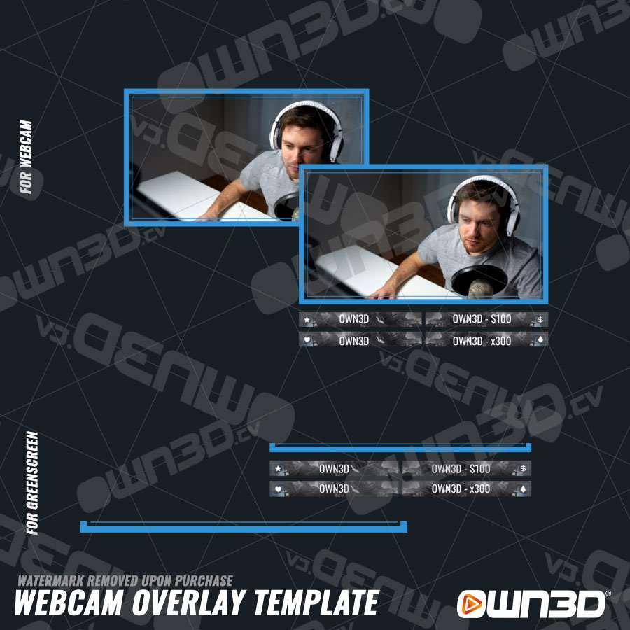 Consoles Webcam Overlays - #1 Streamer Shop | OWN3D