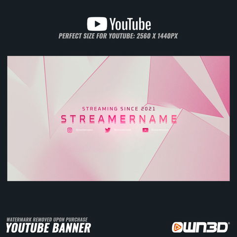 Pinkit YouTube Banner - OWN3D