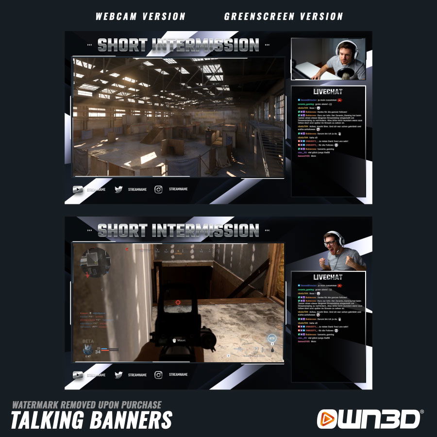 Opex Talking Banner - #1 Shop for Streamers | OWN3D