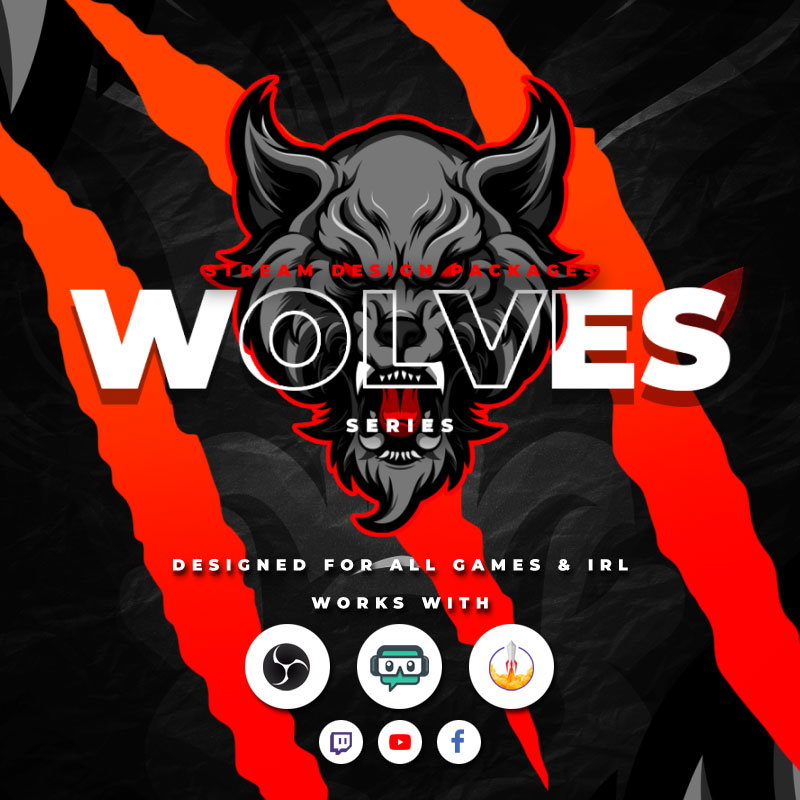 Wolves Twitch Panels - #1 Shop for Streamers | OWN3D