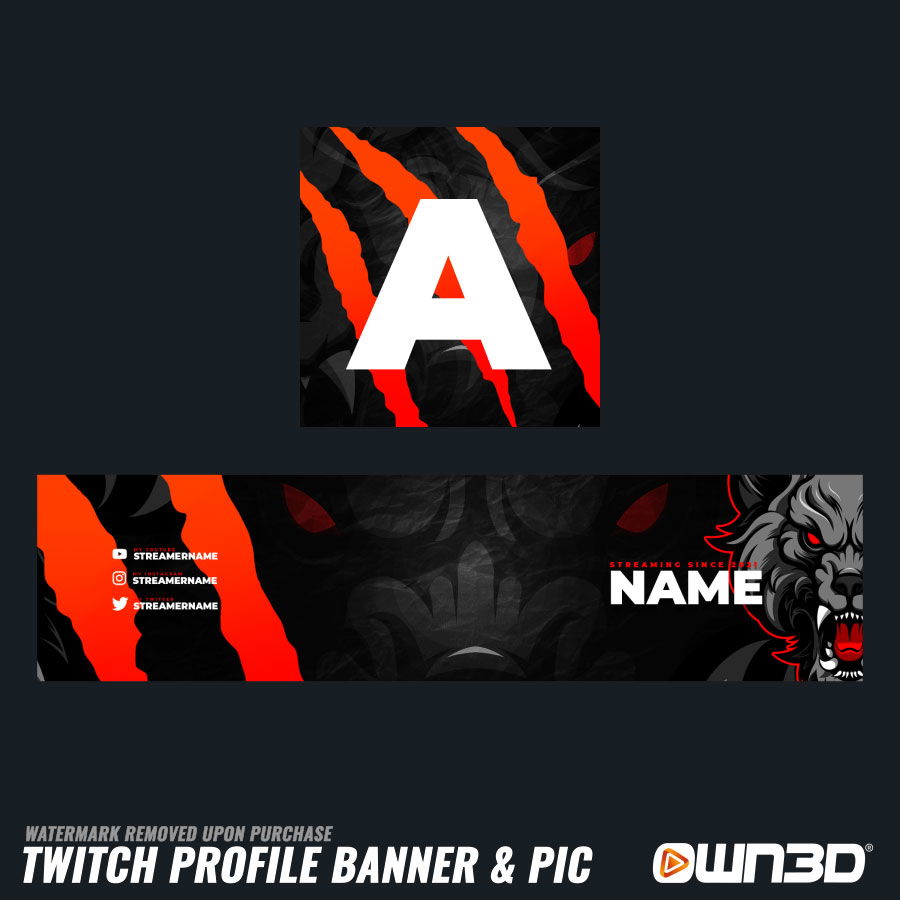 Wolves Twitch Profile Banner - OWN3D