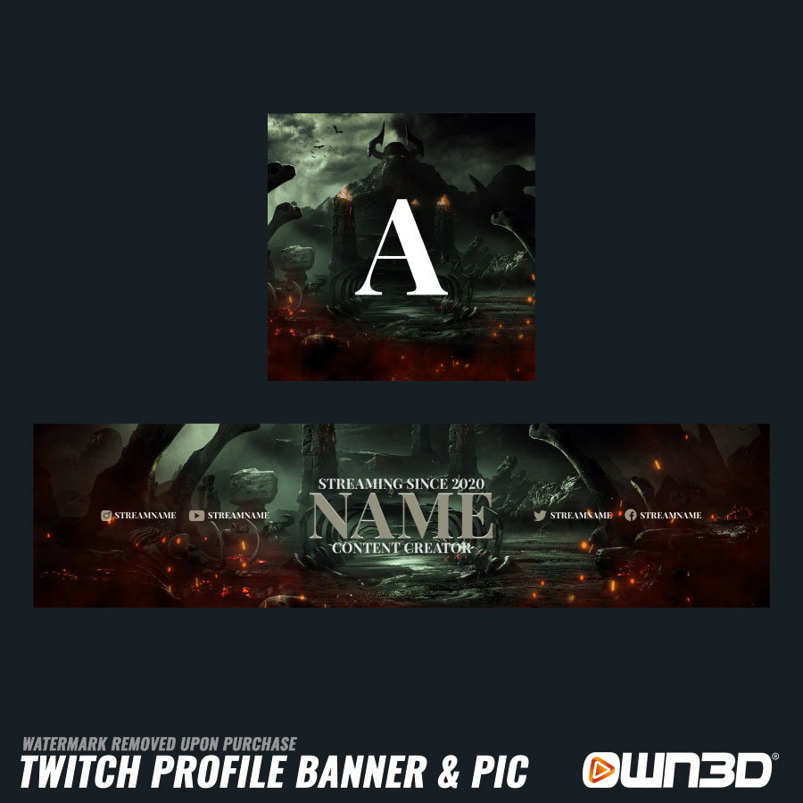 Flames Twitch Profile Banner & Picture - #1 Shop for Streamers | OWN3D