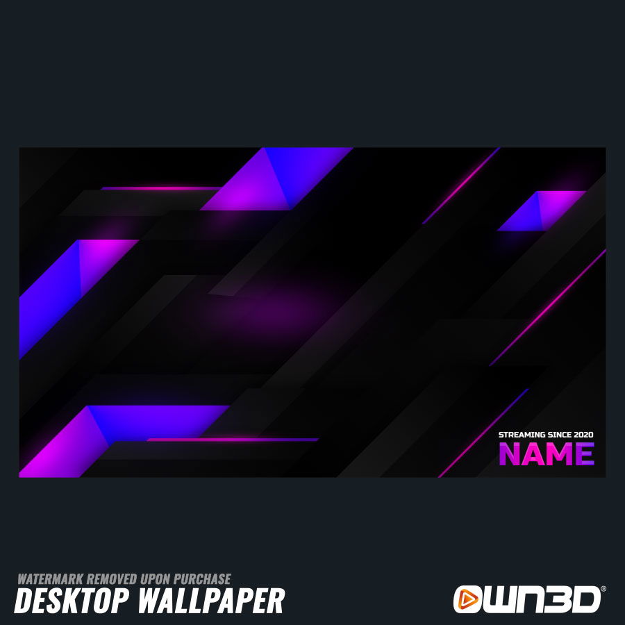 Clean Neon Desktop Wallpaper - #1 Shop for Streamers | OWN3D