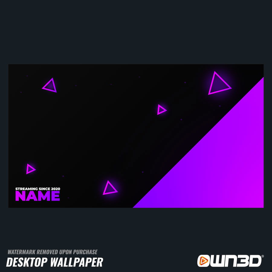 Clean Neon Desktop Wallpaper - #1 Shop for Streamers | OWN3D