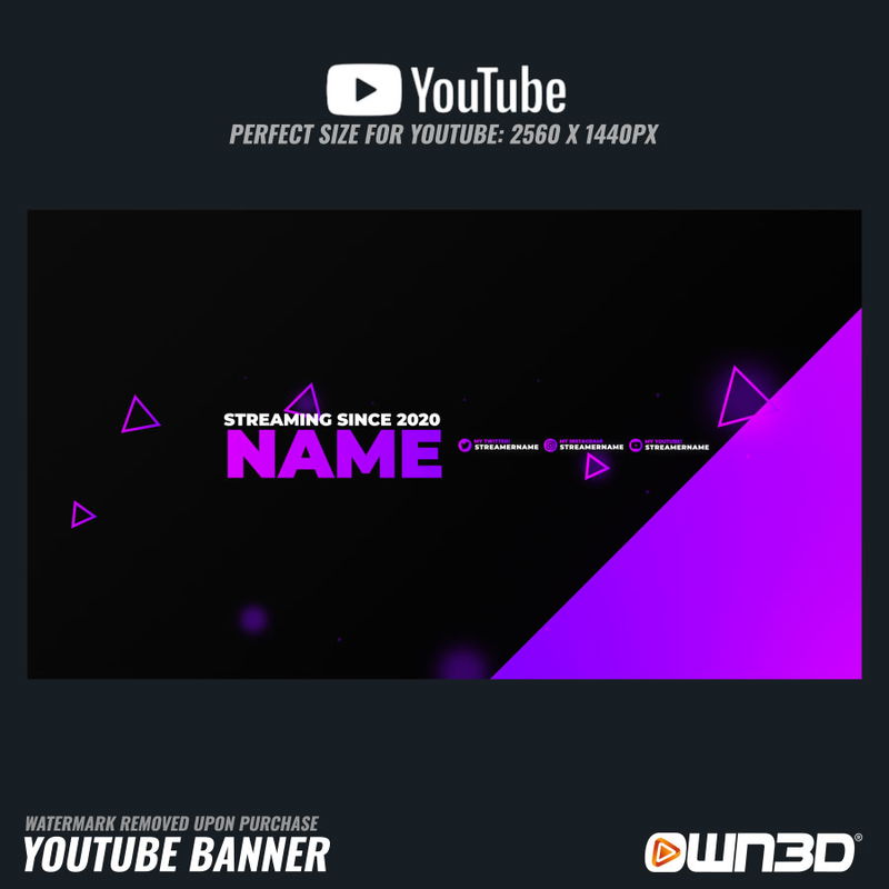 Unicorn YouTube Banner - #1 Shop for Streamers | OWN3D