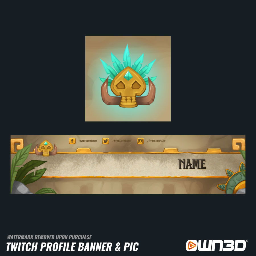 Aztec Twitch Profile Banner - OWN3D