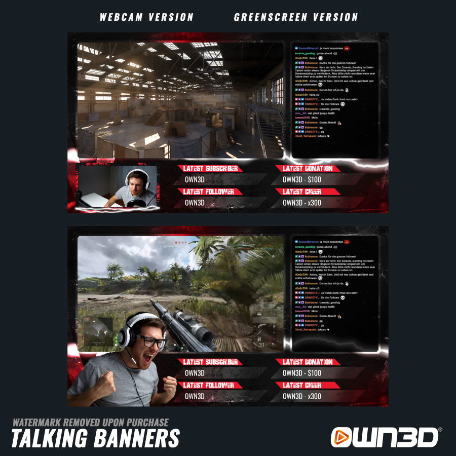 Daylight Talking Banner - #1 Shop for Streamers | OWN3D