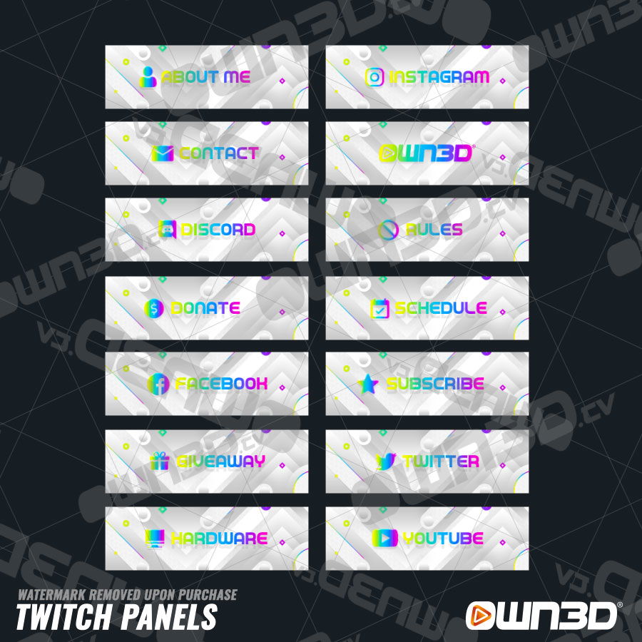 Chromatic Twitch Panels - OWN3D