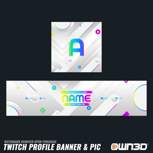 Chromatic Twitch Profile Banner - OWN3D