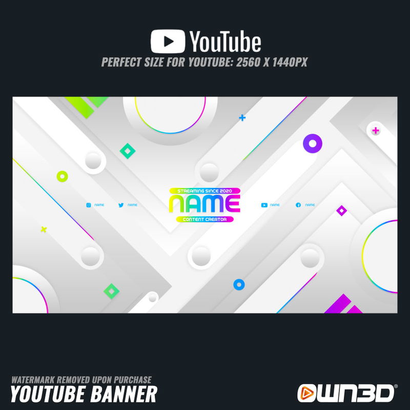 Unicorn YouTube Banner - #1 Shop for Streamers | OWN3D