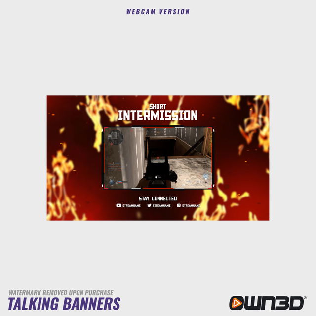 Hydra Talking Banner - #1 Shop for Streamers | OWN3D