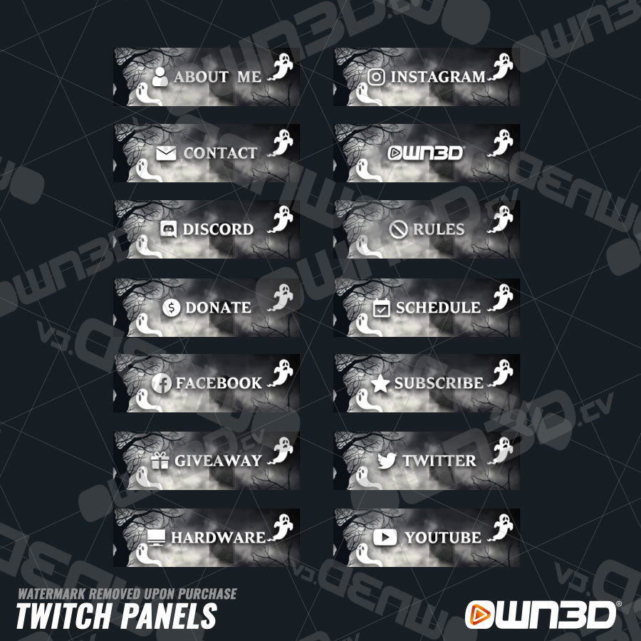 Ghost Twitch Panels - OWN3D