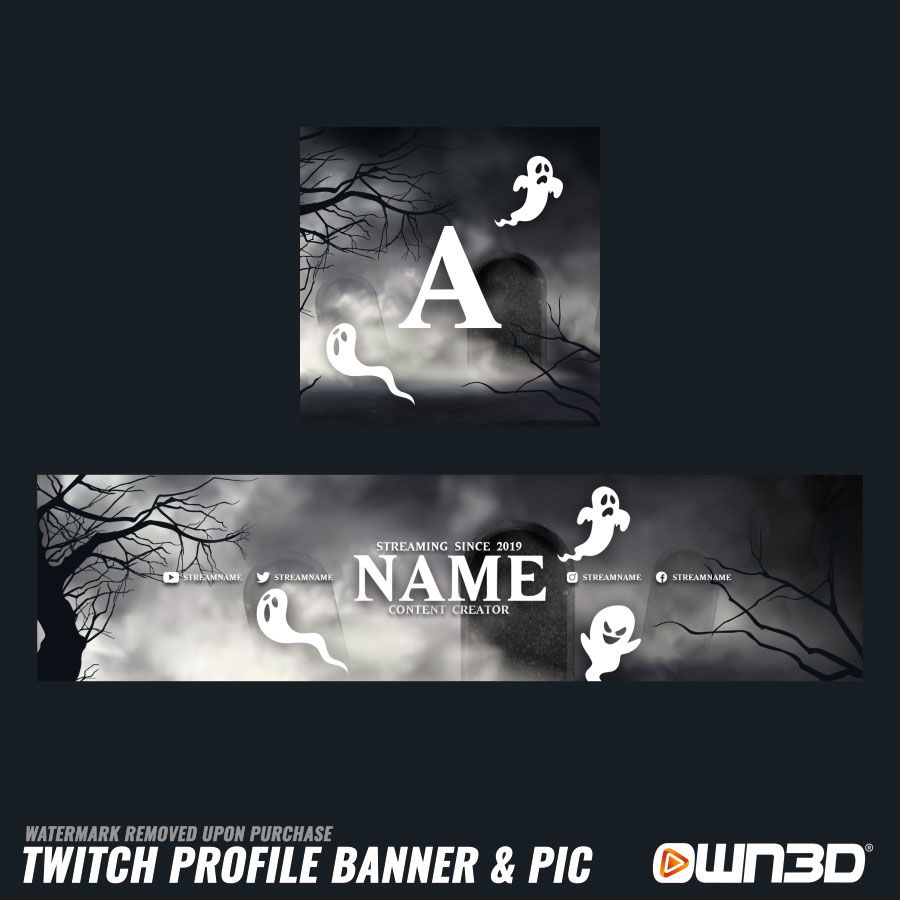 Ghost Twitch Profile Banner - OWN3D