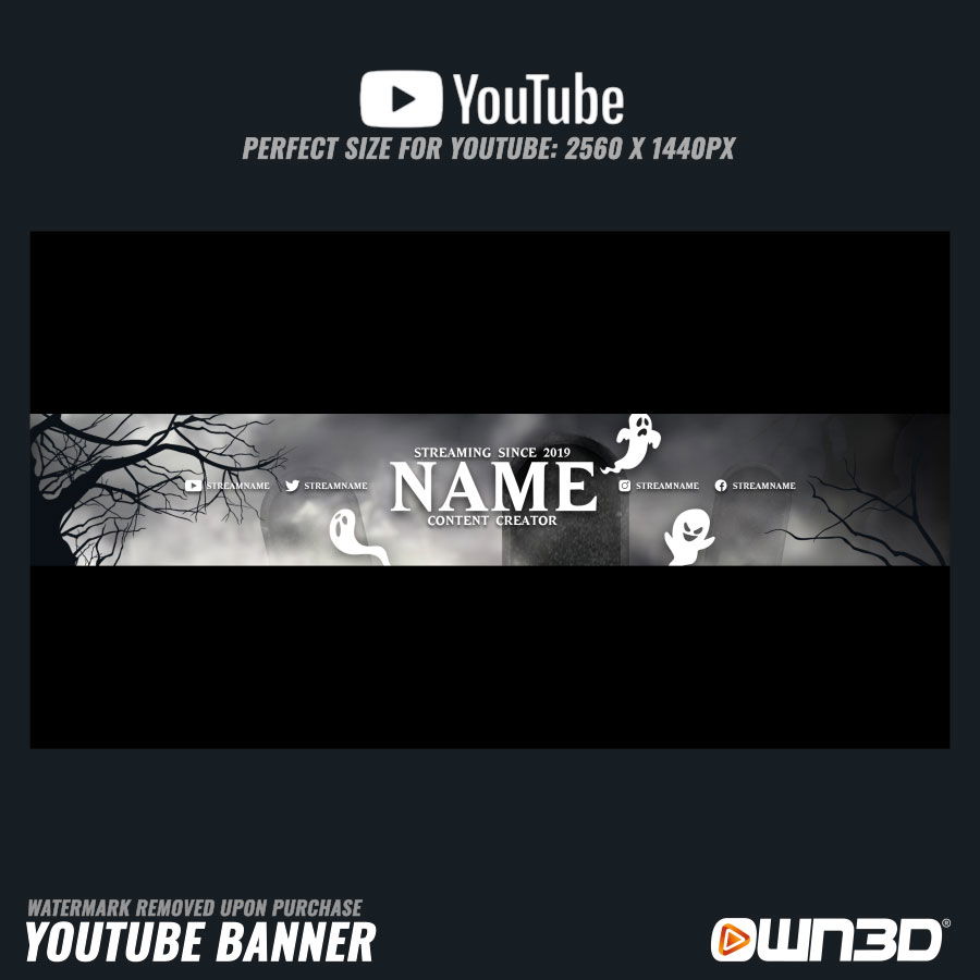 Ghost YouTube Banner - OWN3D