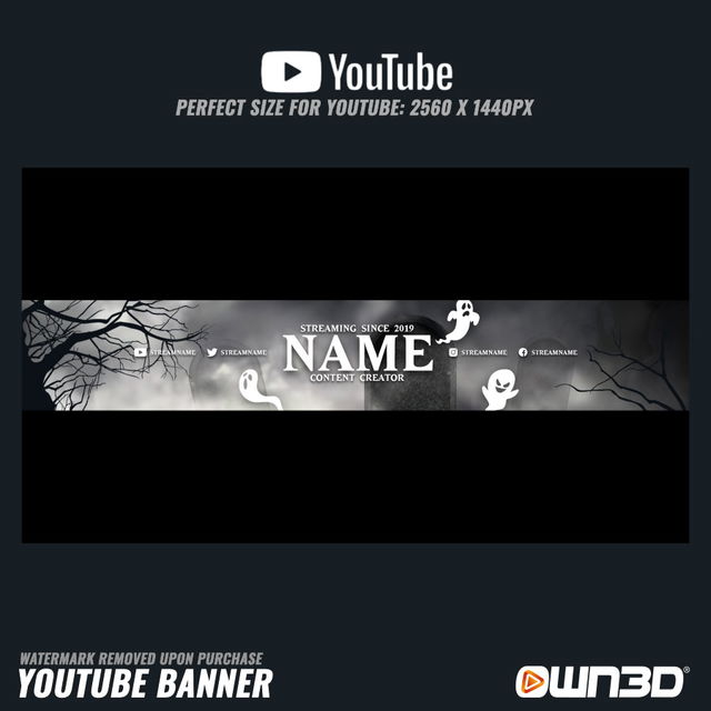 Ghost YouTube Banner - OWN3D