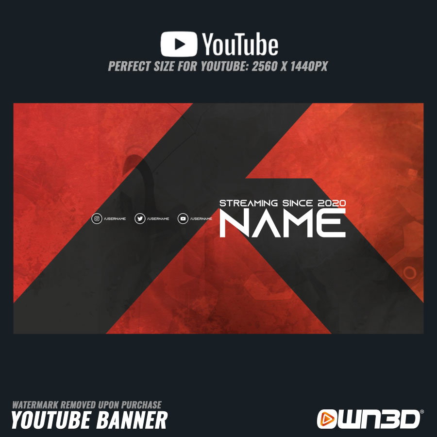 Hydra YouTube Banner - #1 Shop for Streamers | OWN3D