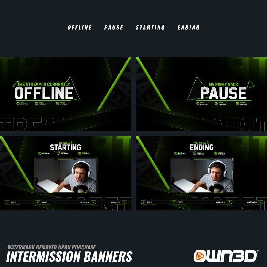Inspire Intermission Banner - #1 Shop for Streamers | OWN3D