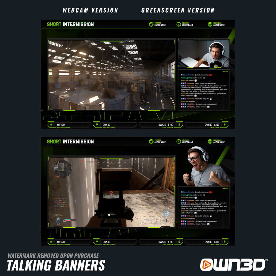 Striking Chat Overlay / Screen / Banner - OWN3D