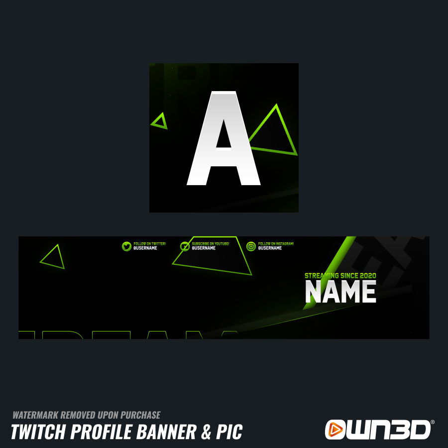 Striking Twitch Profile Banner - OWN3D