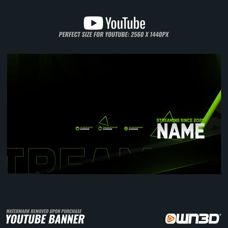 Striking YouTube Banner - OWN3D