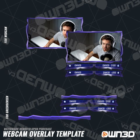 Zmasher Webcam Overlays - OWN3D