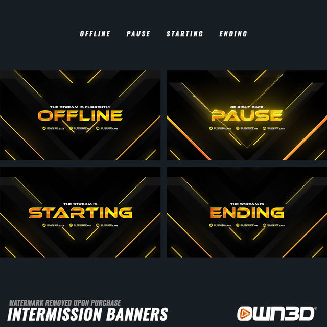 Crossfire Intermission Banner - #1 Shop for Streamers | OWN3D