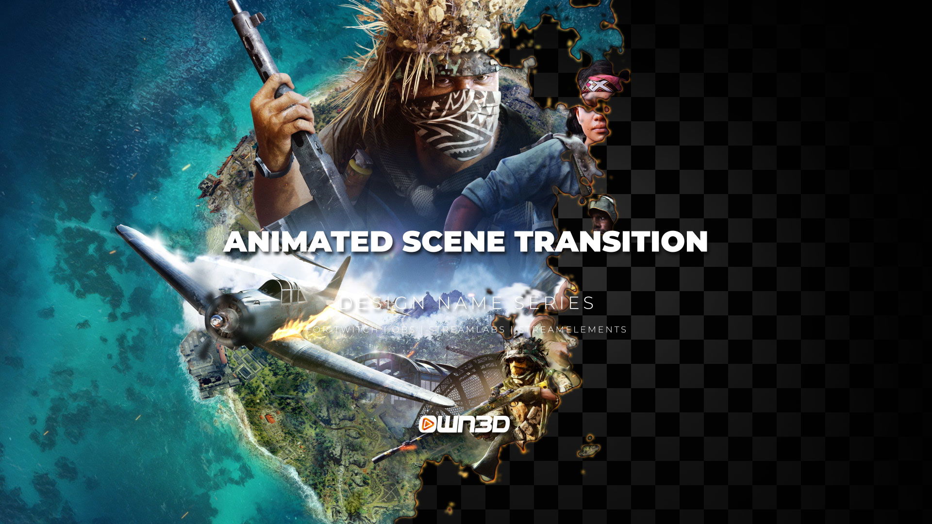 Modern Green Twitch Stinger Transitions - #1 Shop for Streamers | OWN3D