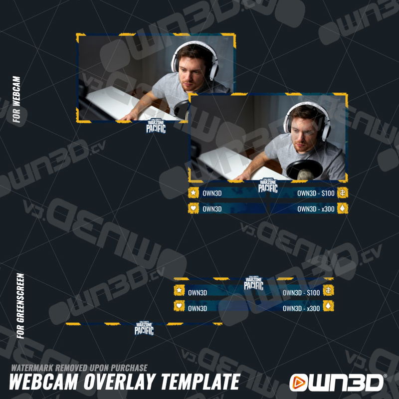 Modern Green Webcam Overlays - #1 Shop for Streamers | OWN3D